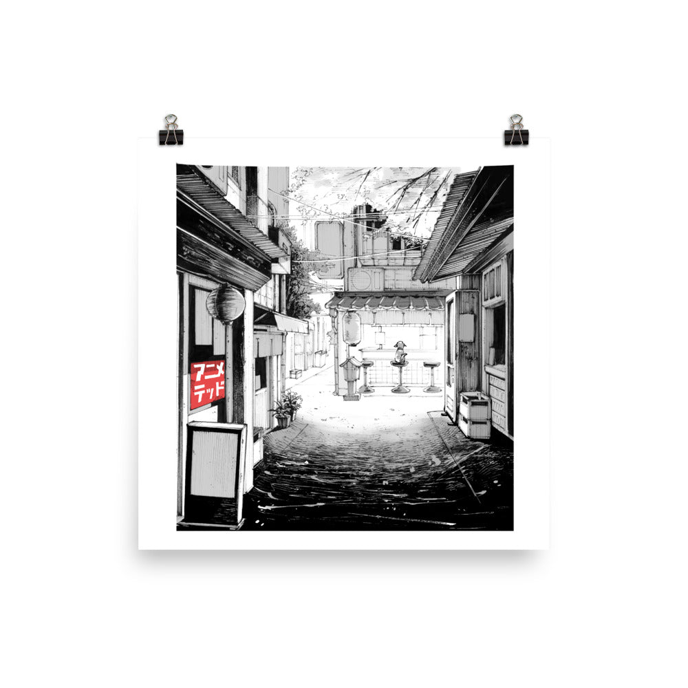 Alleyway (Poster 12x12) – Animeted Brand